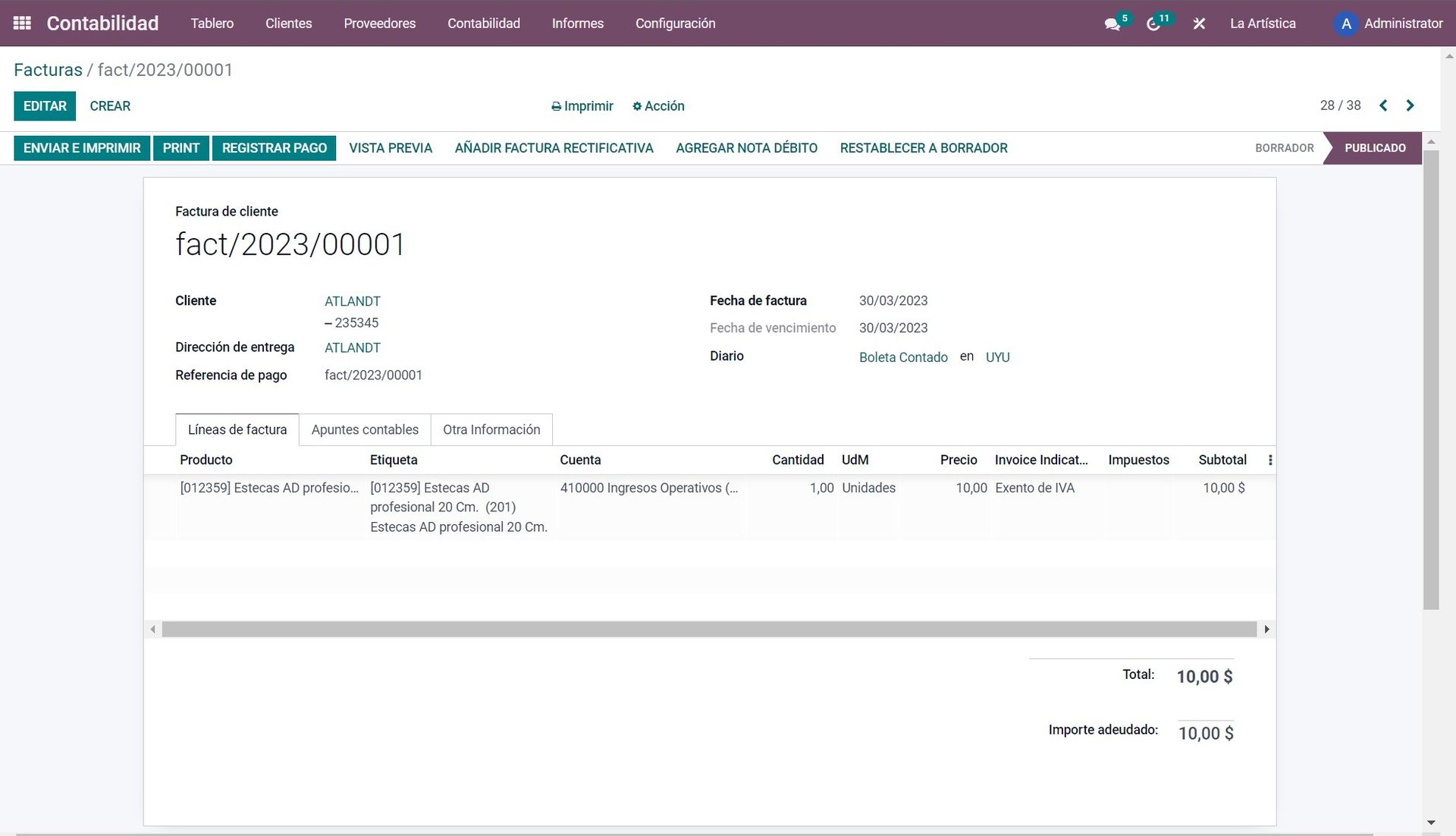 Facturación Electrónica Uruguay